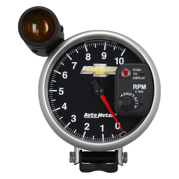 Auto Meter Silverado 1500 Chevy Gold Bowtie Series 5-Inch Pedestal ...