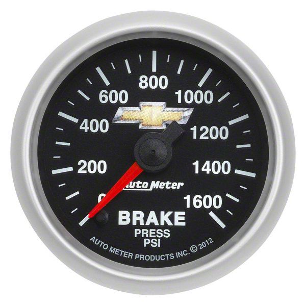 Auto Meter Silverado 1500 Chevy Gold Bowtie Series 2-1/16-Inch Brake ...