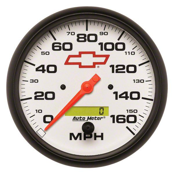Auto Meter Silverado 1500 Speedometer Gauge with Chevy Red Bowtie Logo ...