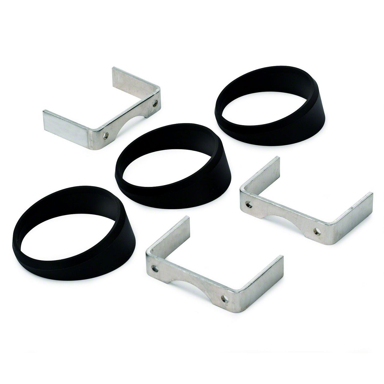 Auto Meter Silverado 2500 3-Piece Angle Ring Gauge Mounts; Black; 2-5/8 ...