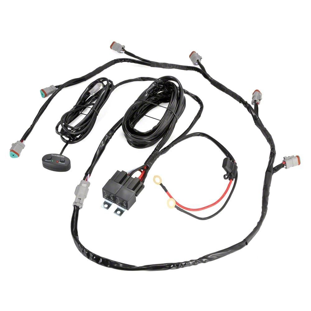 Auxbeam F-150 6-LED Pod Light Power Wiring Harness Kit with 3-Pin DT ...