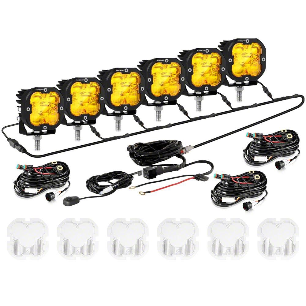 Auxbeam F-250 Super Duty XP-ULTRA Series 3-Inch LED Pod Lights with 6 ...