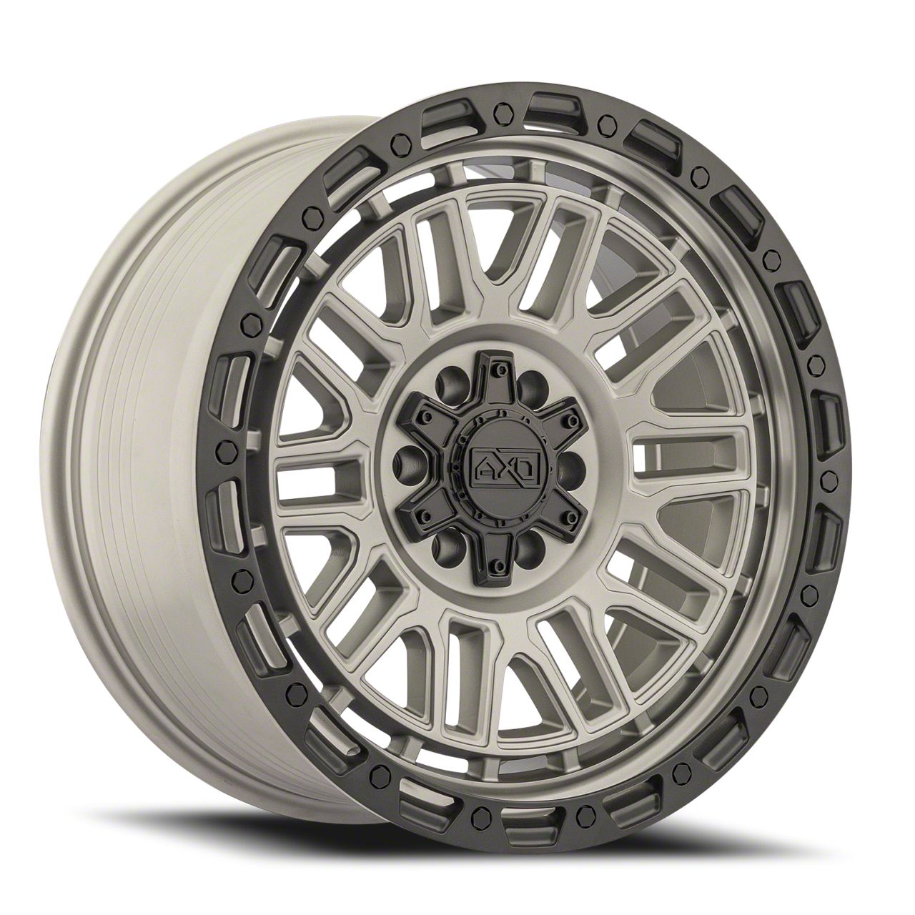 AXD Offroad Ranger AS6 Titanium with Black Lip 6-Lug Wheel; 17x9; 0mm ...