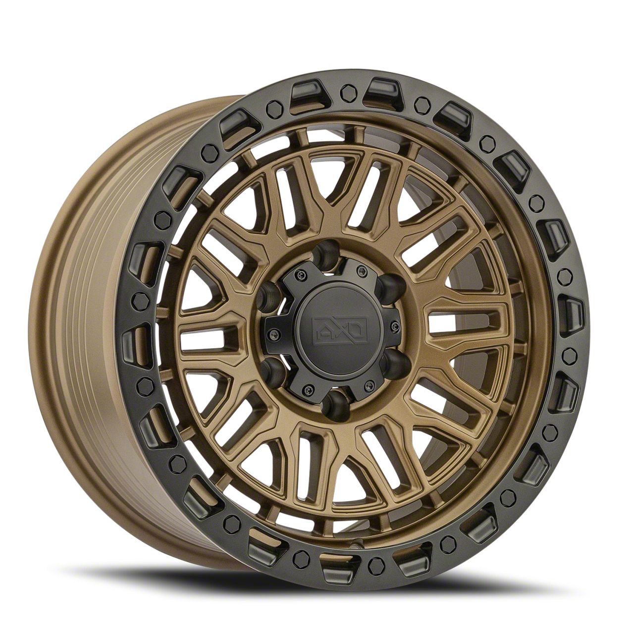 AXD Offroad Silverado 1500 AS6 Satin Bronze with Black Bolts 6-Lug ...