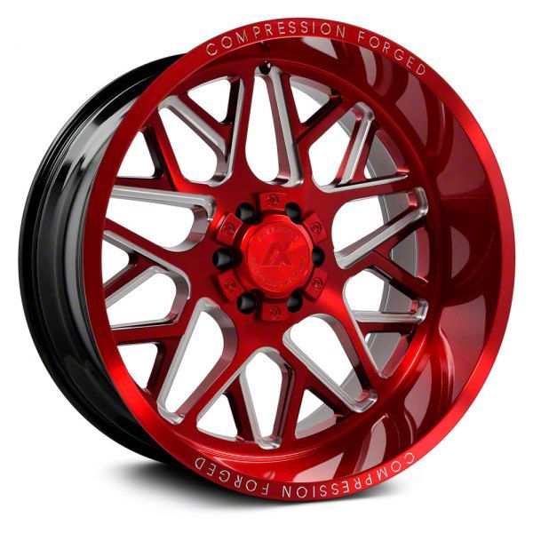 Axe Wheels RAM 2500 AX5.2 Candy Red 8-Lug Wheel; 22x12; -44mm Offset ...
