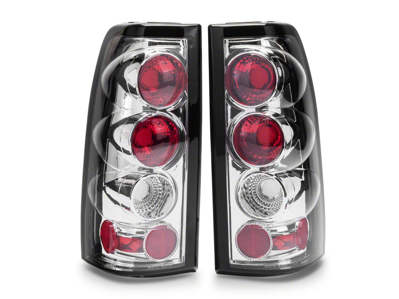 Silverado 1500 Euro Style Tail Lights; Chrome (03-06 Silverado 1500 ...