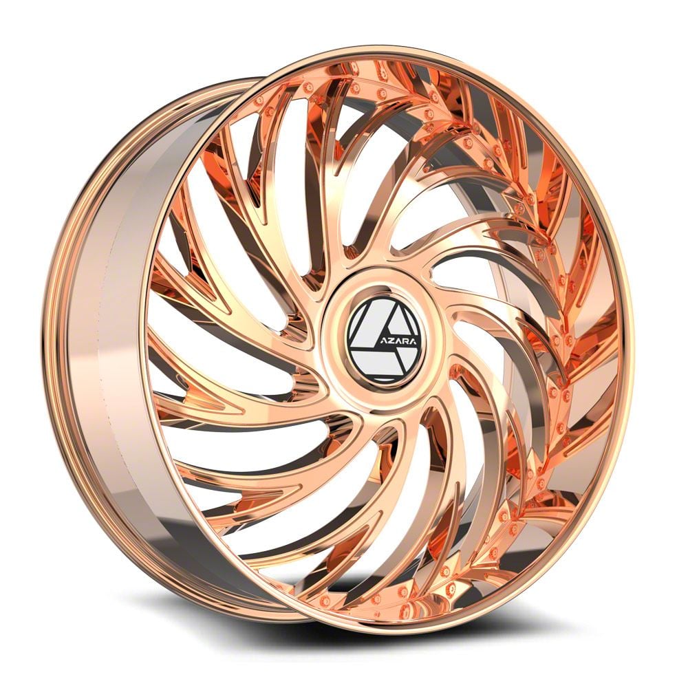 Azara Sierra 1500 AZX-101 Nano Rose Gold 6-Lug Wheel; 24x9; 22mm Offset ...
