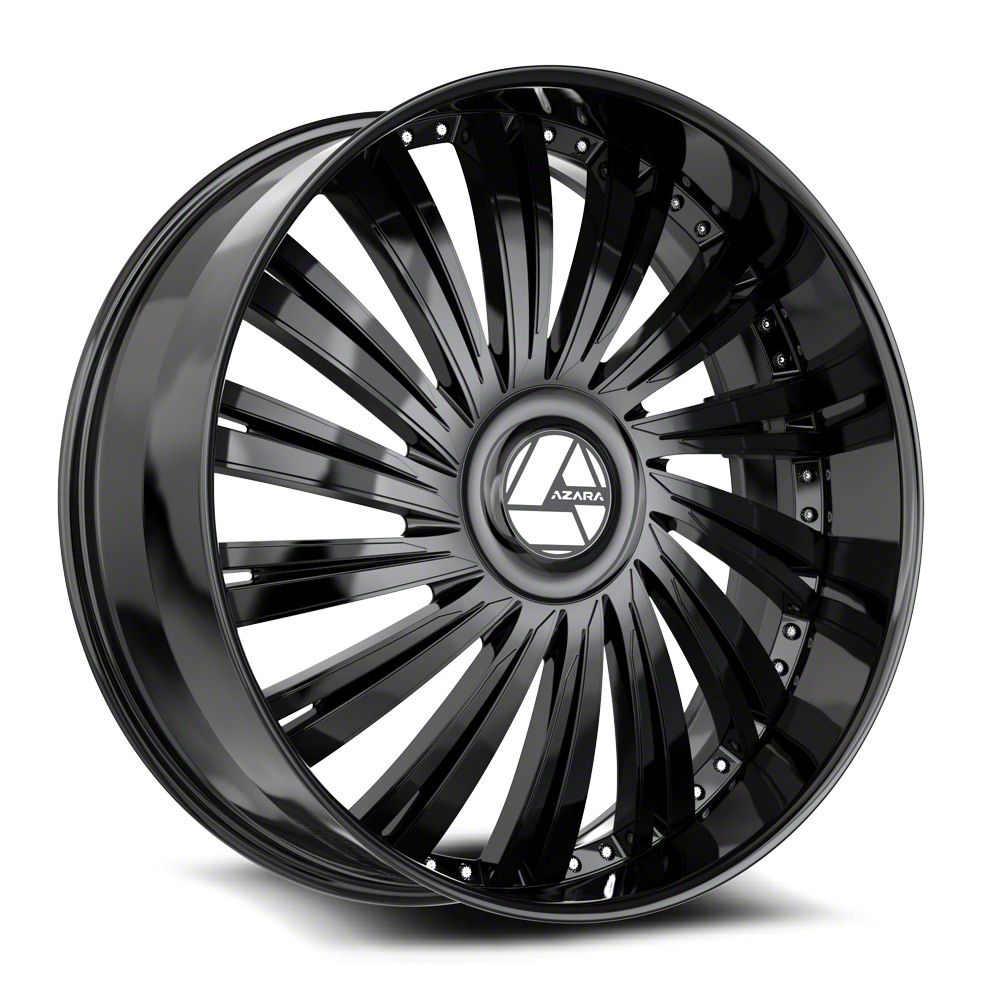 Azara Sierra 1500 AZX-102 Gloss Black 6-Lug Wheel; 28x9.5; 22mm Offset ...