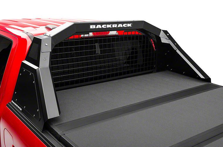 BackRack RAM 1500 Track Rack Cab Safety Screen SC9003 (19-24 RAM 1500 w ...