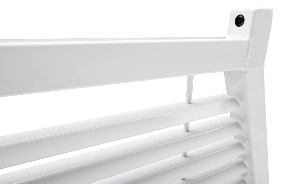 BackRack Sierra 3500 Louvered Headache Rack Frame; White 12900W (07-19 ...