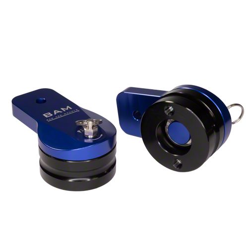 Bad Ass Mounts Ranger 360-Degree Swivel Light Mounts; Black/Silver BAM ...