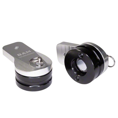 Bad Ass Mounts Ranger 360-Degree Swivel Light Mounts; Silver/Black BAM ...