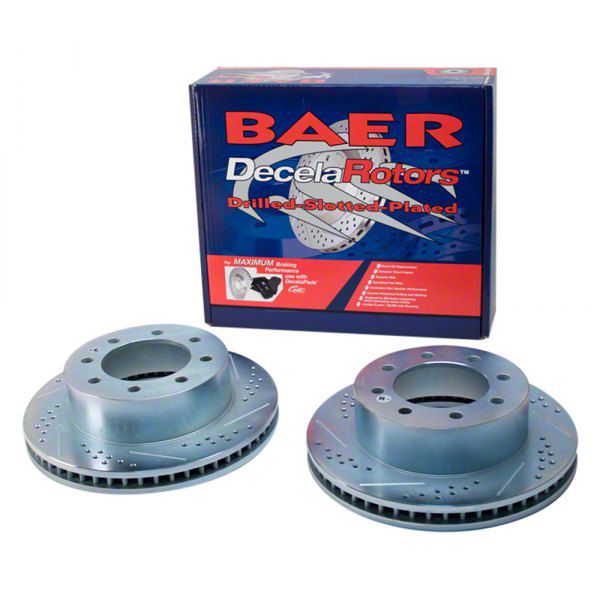 Baer RAM 2500 Claw Performance Drilled and Slotted 8-Lug Rotors; Front ...