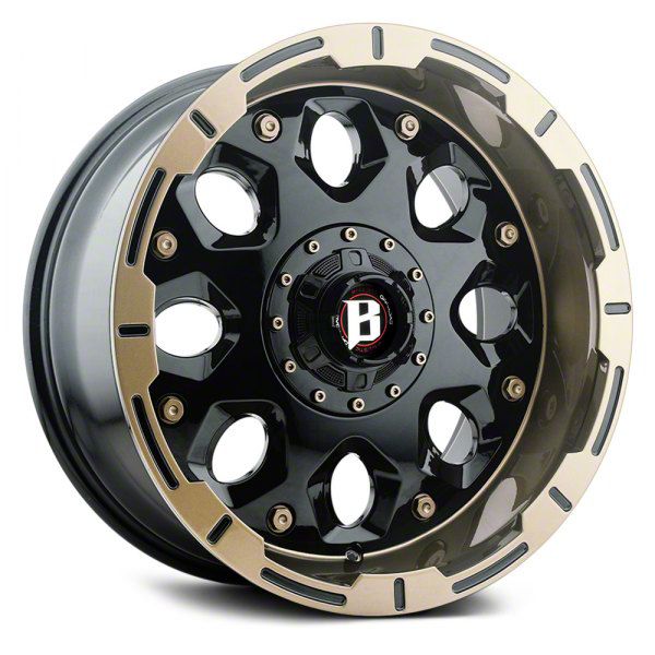 Ballistic Dakota Shield Flat Black Face with Flat Bronze Lip 5-Lug ...