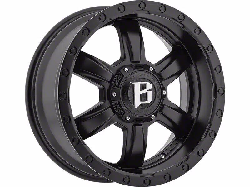 Ballistic RAM 1500 Slayer Flat Black 5-Lug Wheel; 20x9; -12mm Offset ...