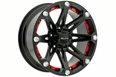 Ballistic Sierra 1500 Jester Flat Black 6-Lug Wheel; 18x9; -12mm Offset ...