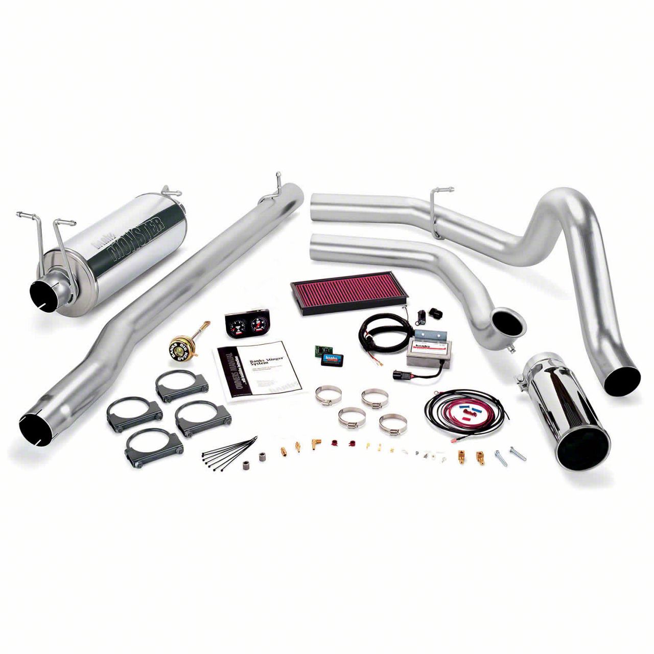 Banks Power F-350 Super Duty Stinger Bundle with Urocal, Single Exhaust ...