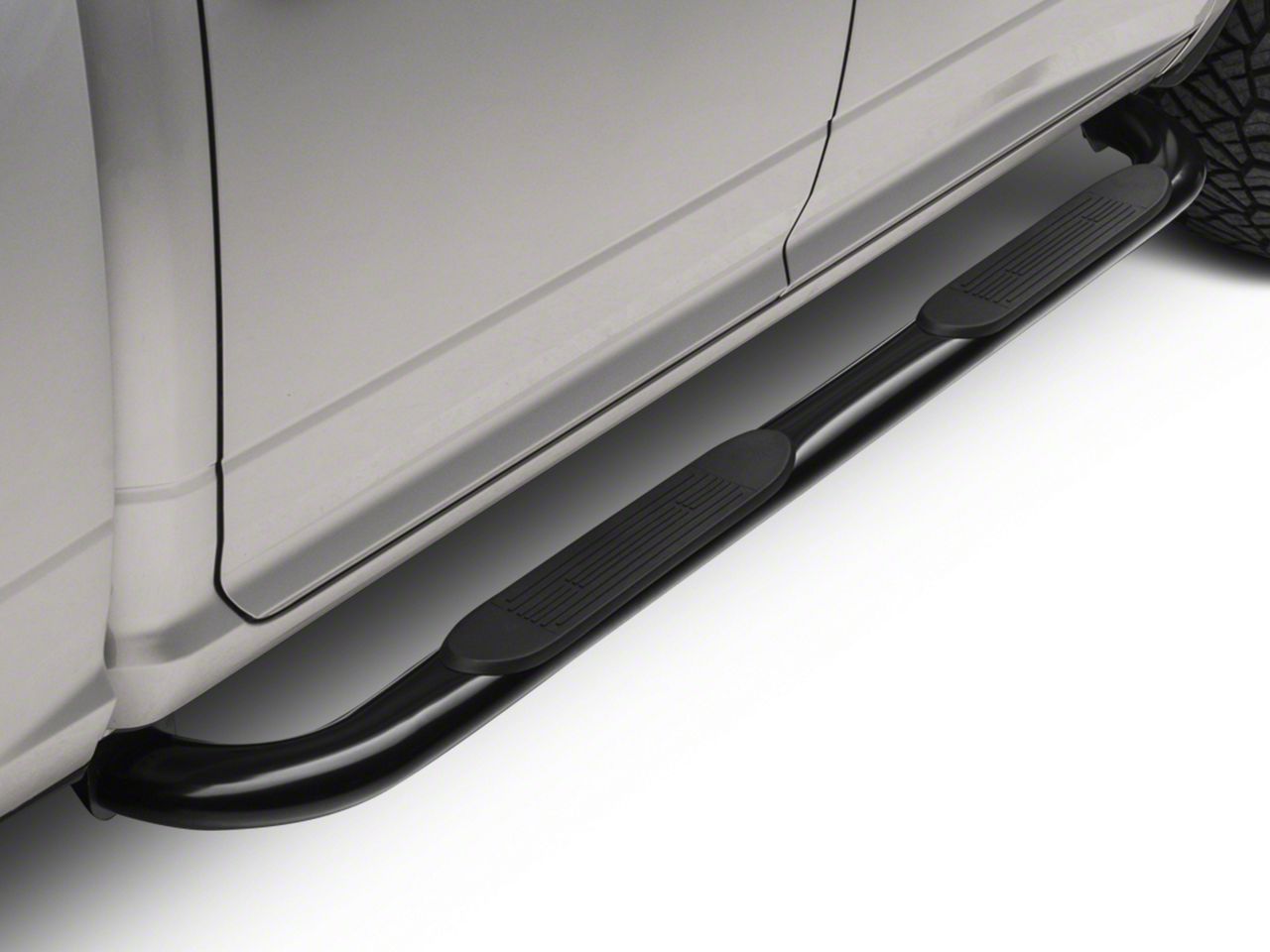 Barricade RAM 1500 4-Inch Oval Bent End Side Step Bars; Black R102600 ...