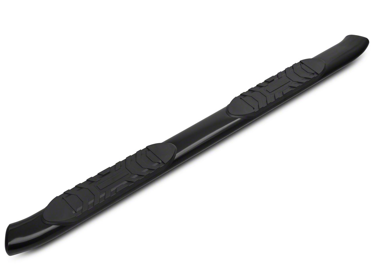 Barricade Silverado 1500 5-Inch Oval Bent End Side Step Bars; Rocker ...