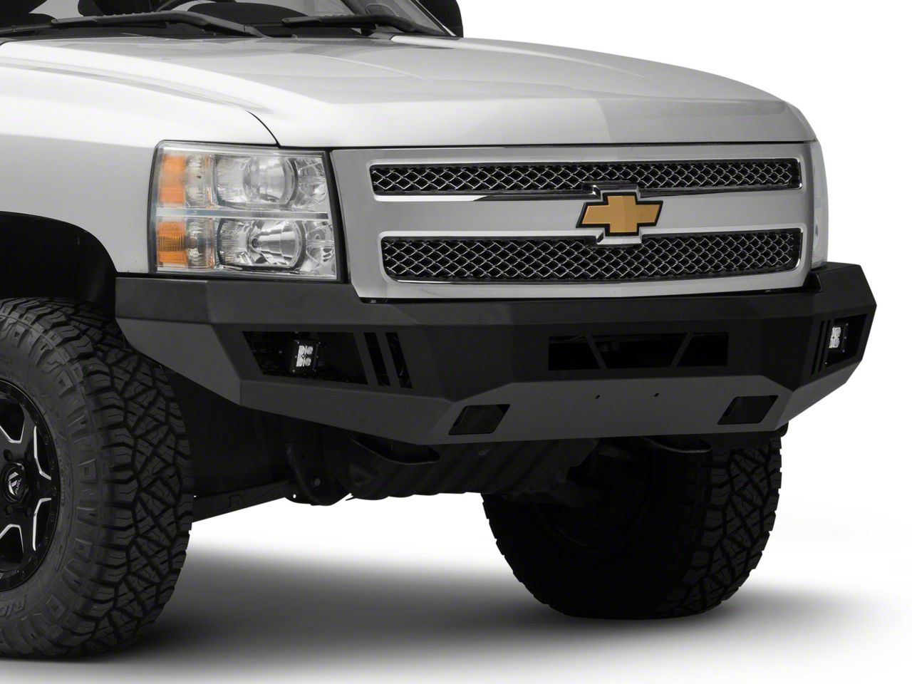 Barricade Silverado 1500 Extreme HD Front Bumper with LED Fog Lights ...