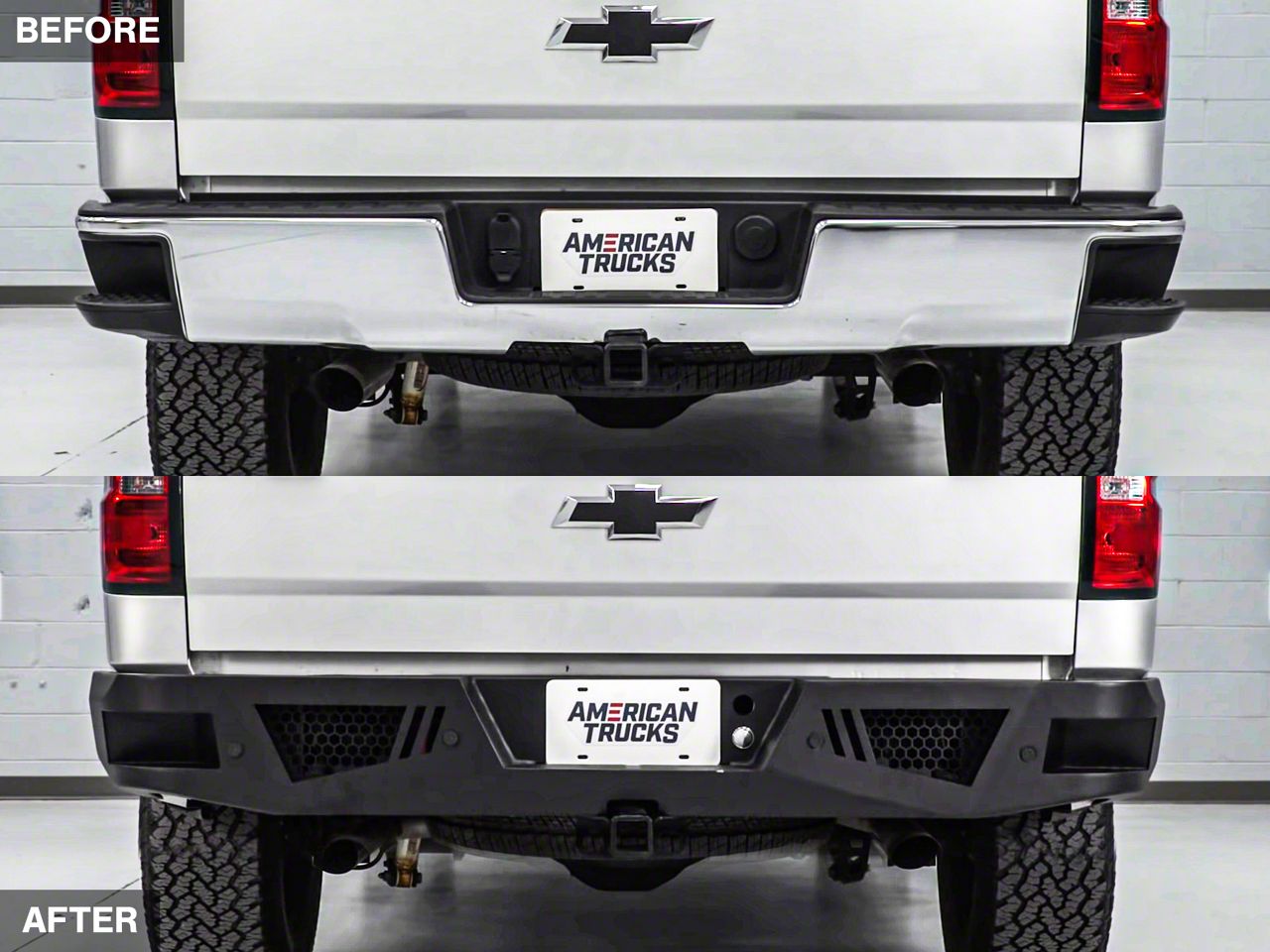 Barricade Silverado 1500 Extreme HD Rear Bumper S101325 (07-18 ...
