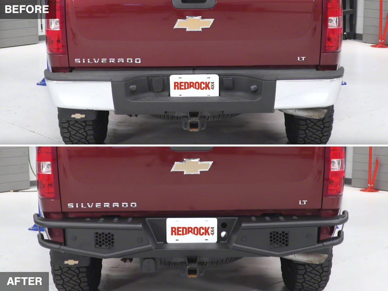 RedRock Silverado 1500 Tubular Off-Road Rear Bumper S106890 (07-18 ...