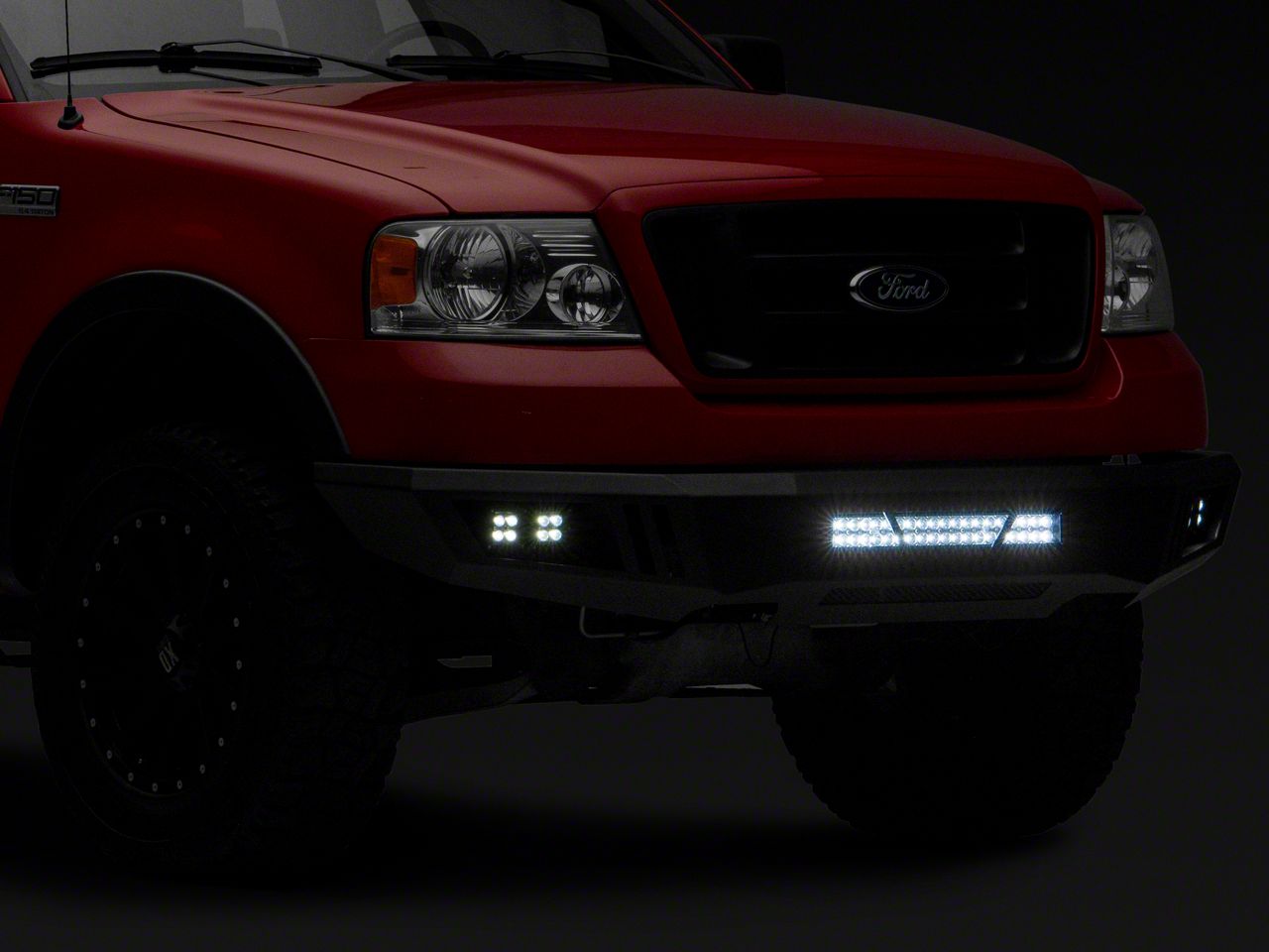 Barricade F-150 Extreme HD Front Bumper with LED Light Bar, Fog and ...