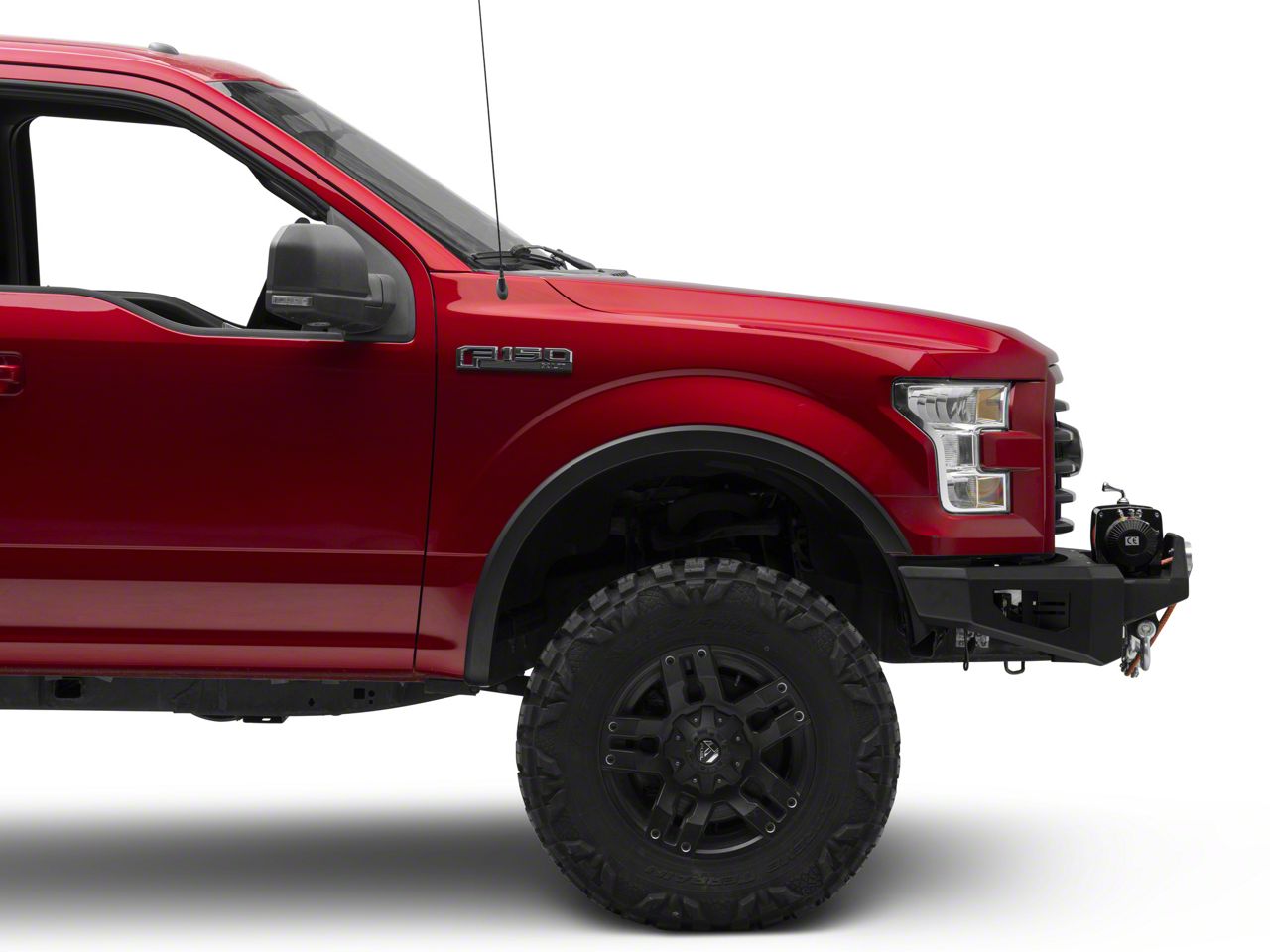 Barricade F-150 HD3 Plate Style HD Winch Mount Front Bumper with LED ...