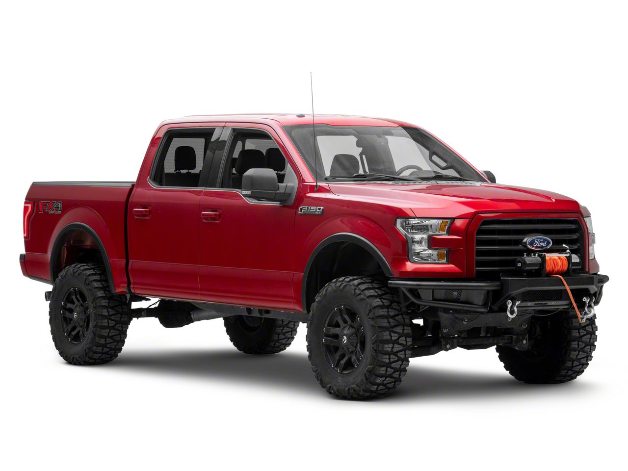 Barricade F-150 HD4 Tubular Winch Mount Front Bumper T590347 (15-17 F ...