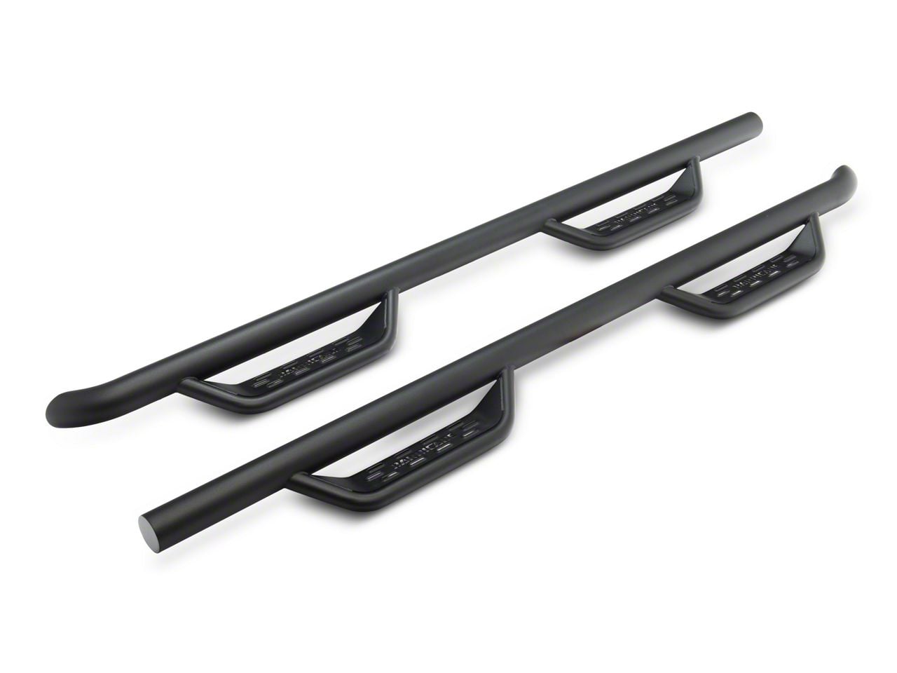 Barricade F-150 Tubular Drop Steps; Fine Textured Black Finish T587037 ...