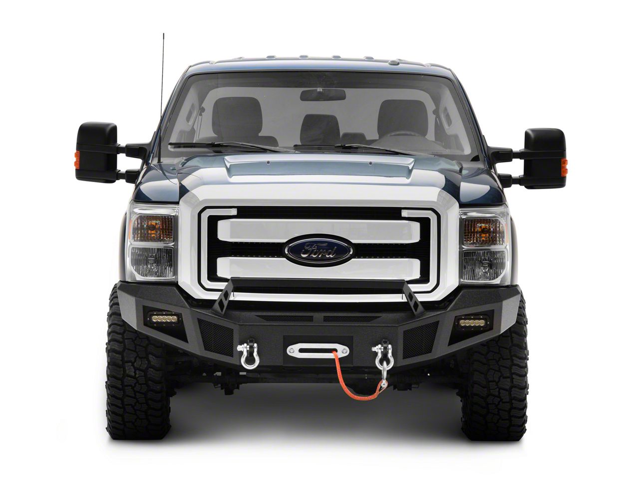 Barricade F-250 Super Duty HD Front Winch Bumper with LED Lighting ...