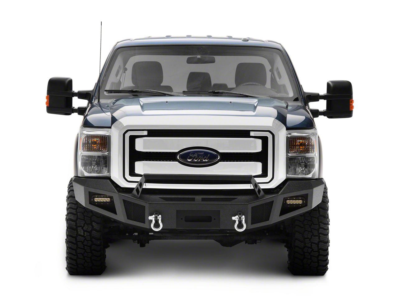 Barricade F-250 Super Duty HD Front Winch Bumper with LED Lighting ...
