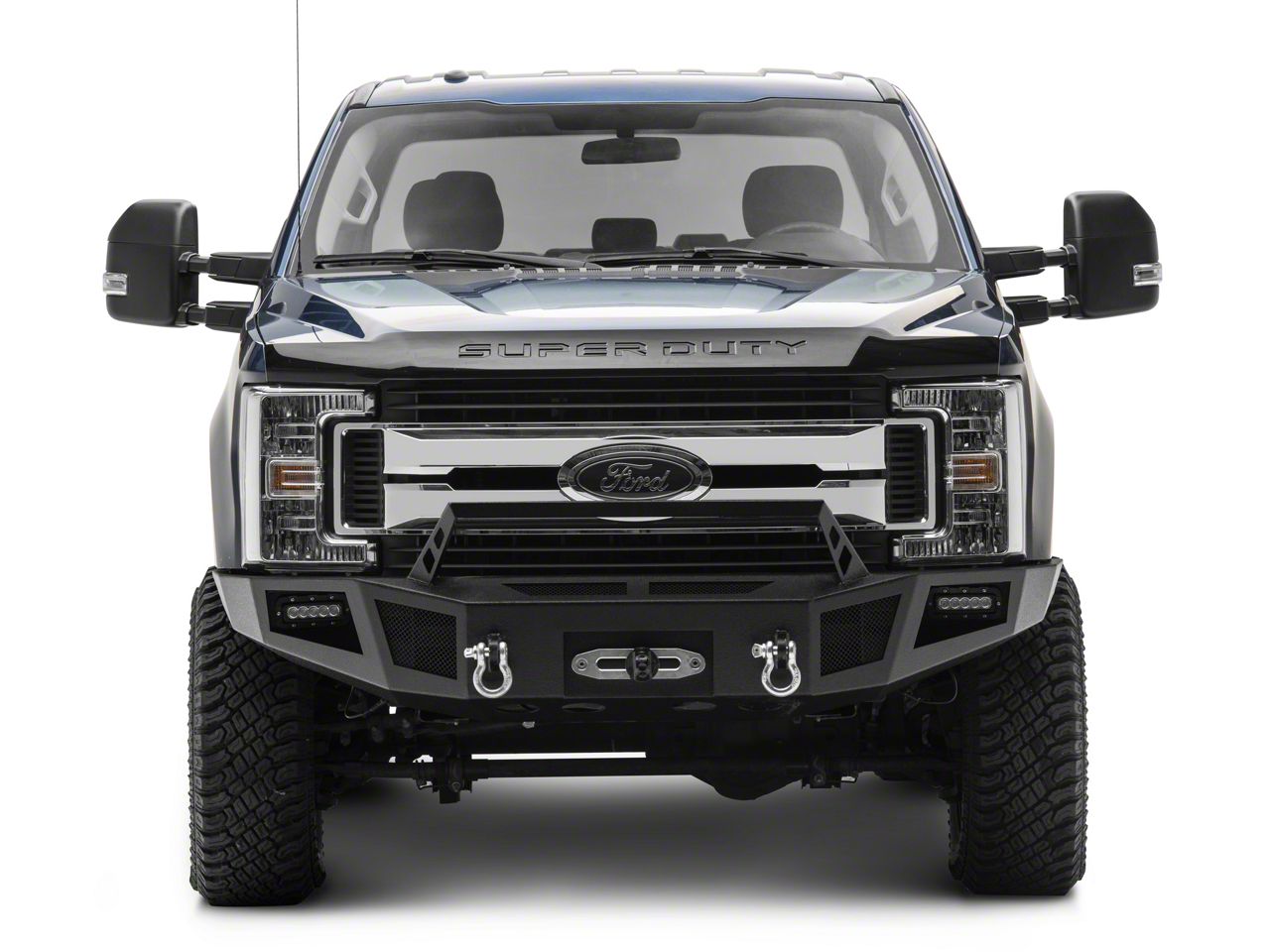 Barricade F-250 Super Duty HD Front Winch Bumper with LED Lighting ...