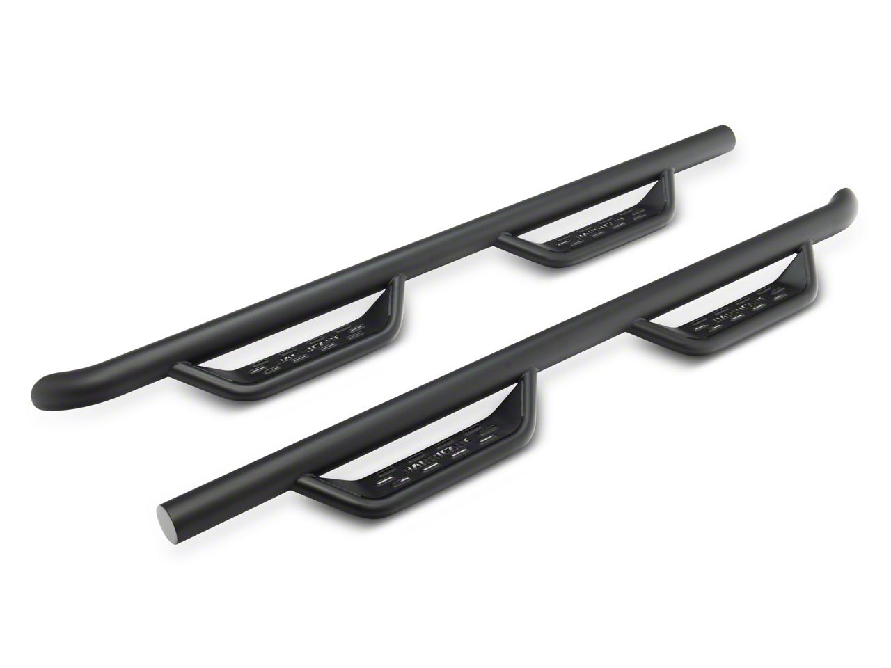 Barricade F-250 Super Duty Tubular Drop Steps; Fine Textured Black ...