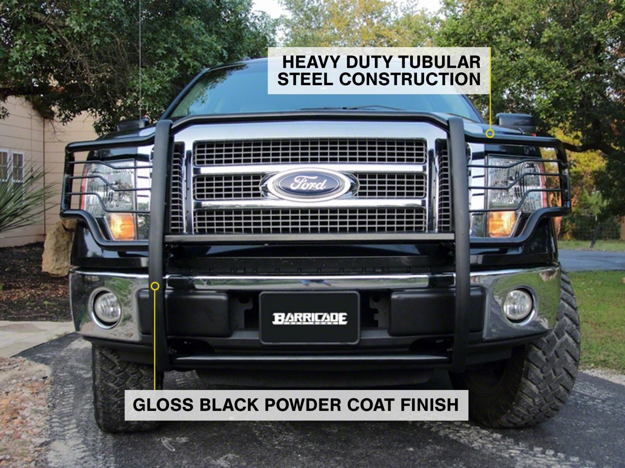 Barricade F-150 Brush Guard; Gloss Black T102090 (09-14 F-150 ...