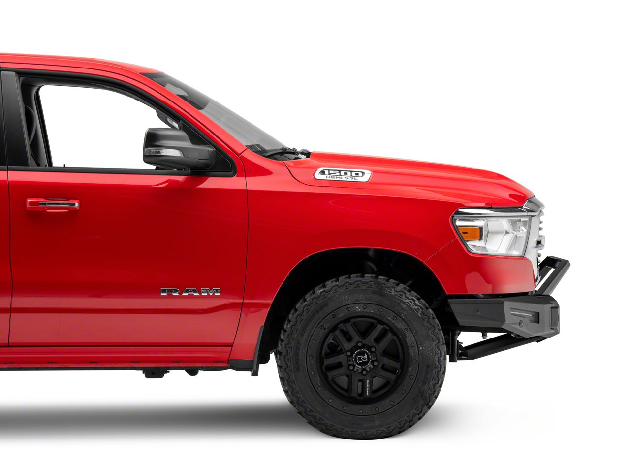 Barricade RAM 1500 Extreme HD Modular Front Bumper with LED DRL, Skid ...