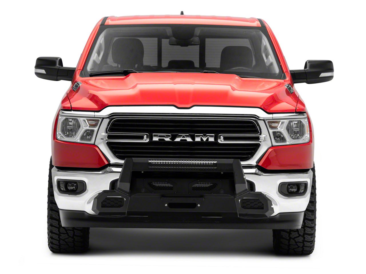 Barricade RAM 1500 HD Stubby Front Bumper with Winch Mount R123753 (19 ...