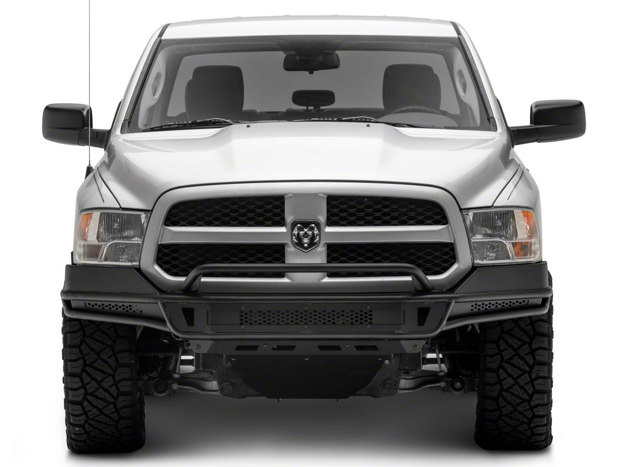 Barricade RAM 1500 Pre-Runner Front Bumper with Skid Plate R110221 (13 ...