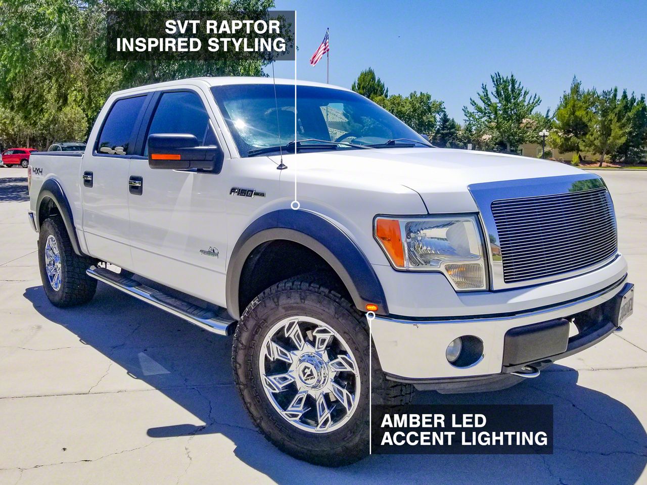 Proven Ground F-150 Raptor Style Fender Flares T529122 (09-14 F-150 ...