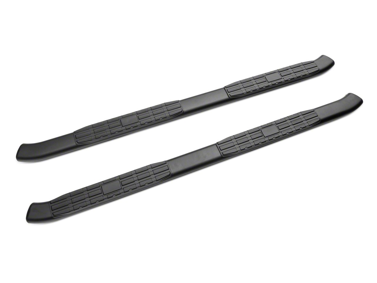 Barricade Sierra 2500 5-Inch Oval Bent End Side Step Bars; Black S112493 (20-26 Sierra 2500 HD ...