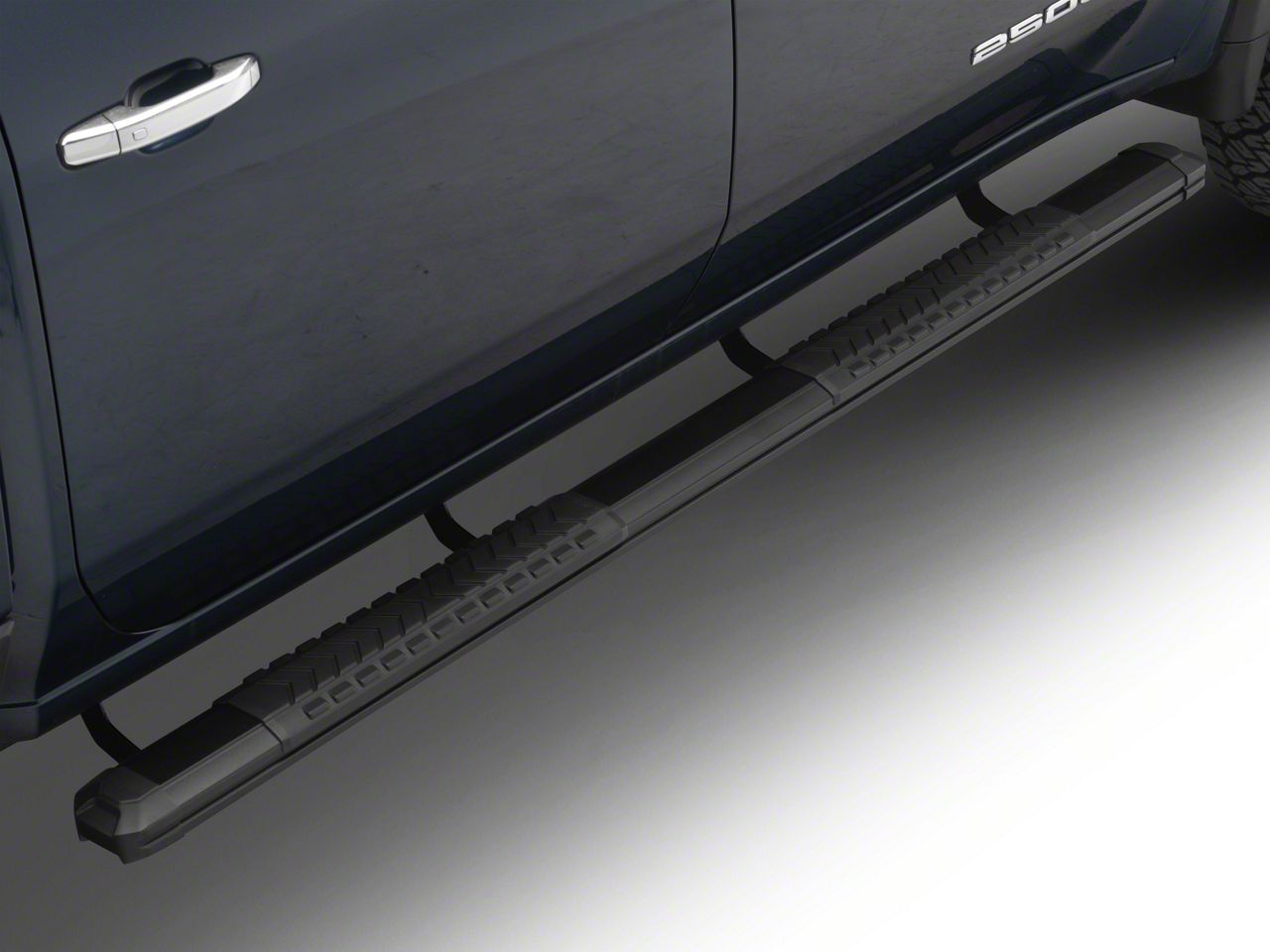 Barricade Sierra 3500 Saber 5-Inch Aluminum Side Step Bars; Black Cover ...