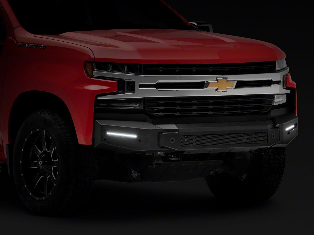 Barricade Silverado 1500 Extreme HD Modular Front Bumper with LED DRL ...