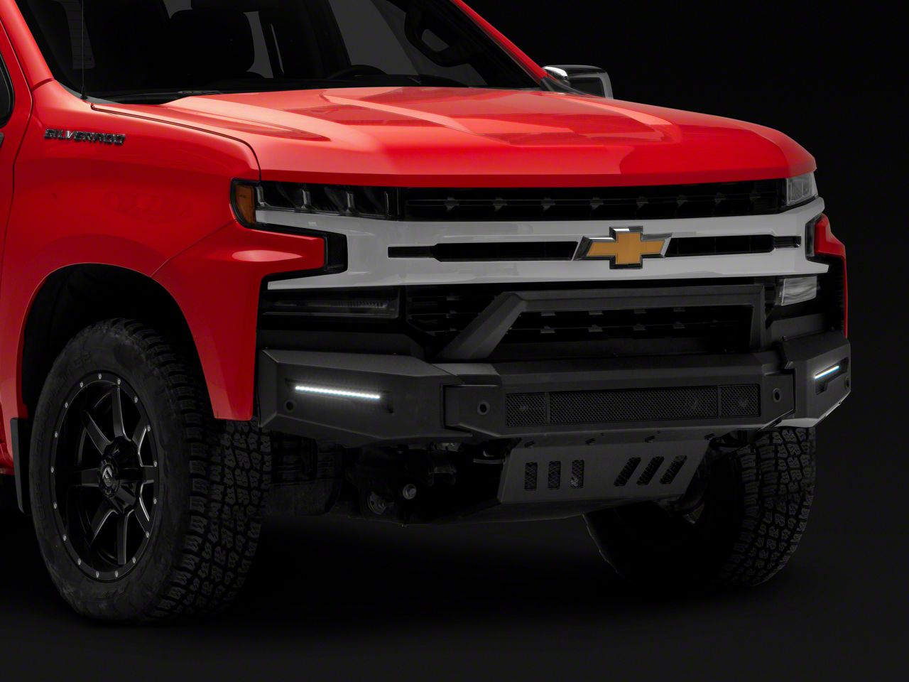 Barricade Silverado 1500 Extreme HD Modular Front Bumper with LED DRL ...