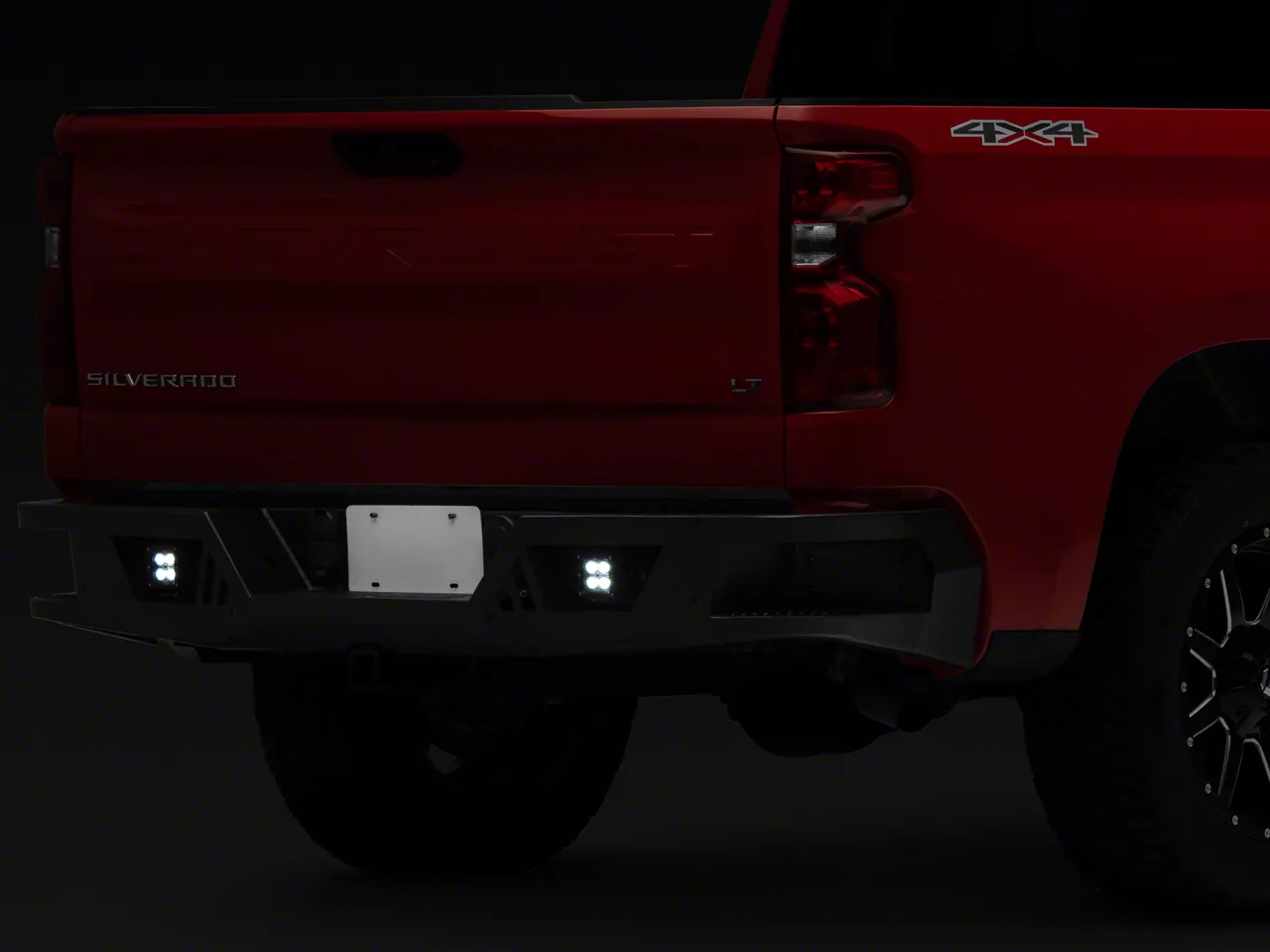 Barricade Silverado 1500 HD Rear Bumper with LED Fog Lights S113039 (19 ...