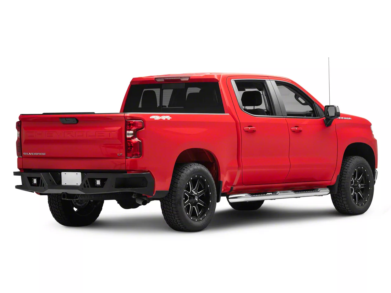 Barricade Silverado 1500 HD Rear Bumper with LED Fog Lights S113039 (19 ...