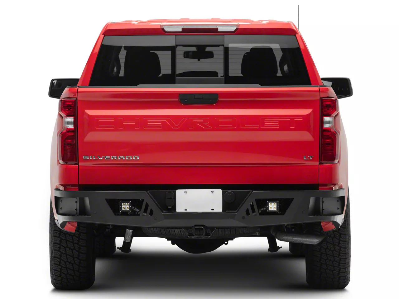 Barricade Silverado 1500 HD Rear Bumper with LED Fog Lights S113039 (19 ...