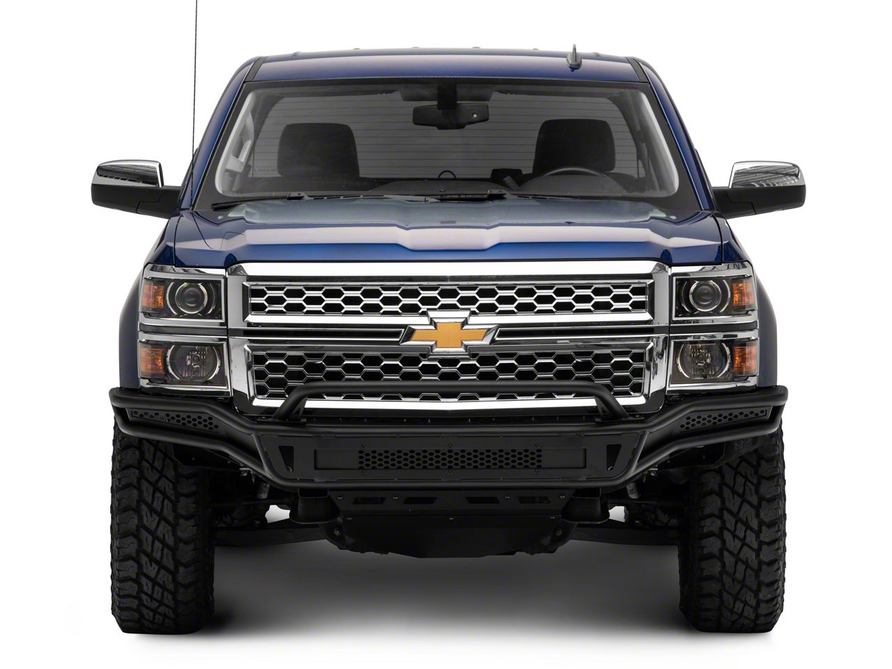 Barricade Silverado 1500 Pre-Runner Front Bumper with Skid Plate ...