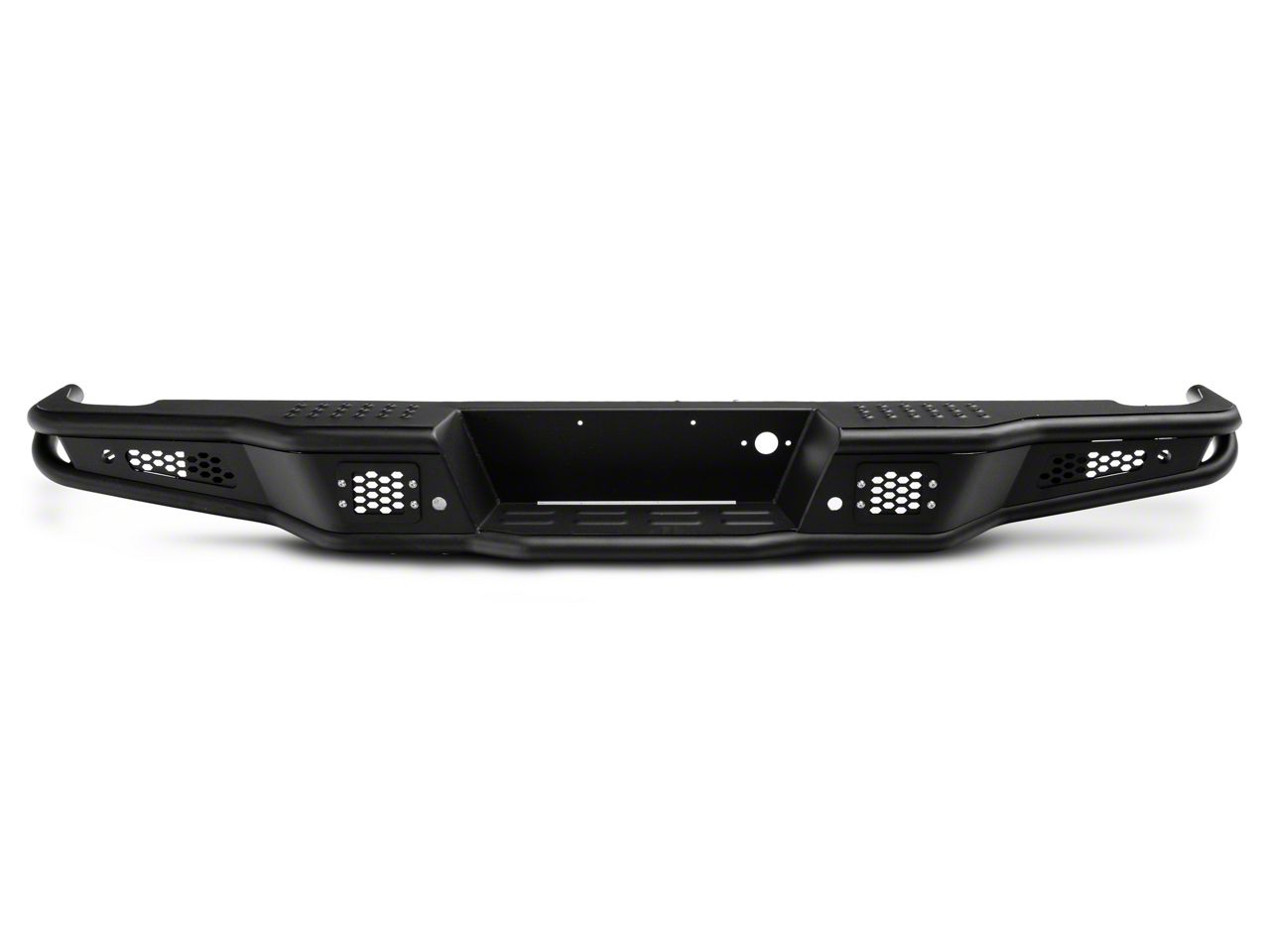 Barricade Silverado 1500 Pre-Runner Rear Bumper with LED Fog Lights ...