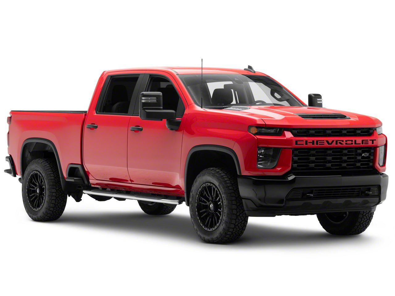 Barricade Silverado 2500 PNC Side Step Bars; Stainless Steel S112203 (20-25 Silverado 2500 HD ...