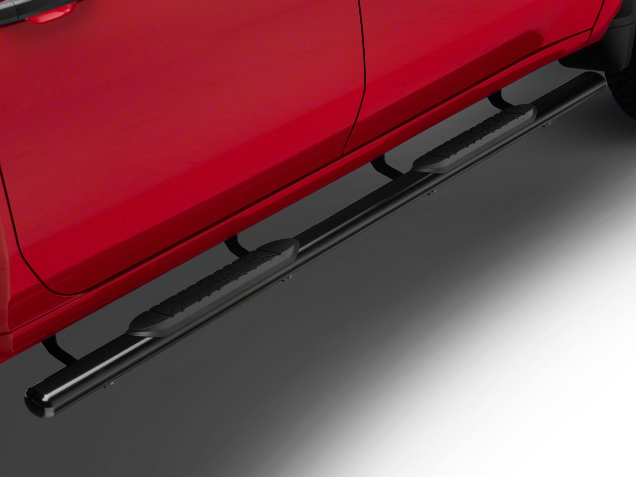 Barricade Silverado 3500 E-Series Oval Straight Side Step Bars; Black ...